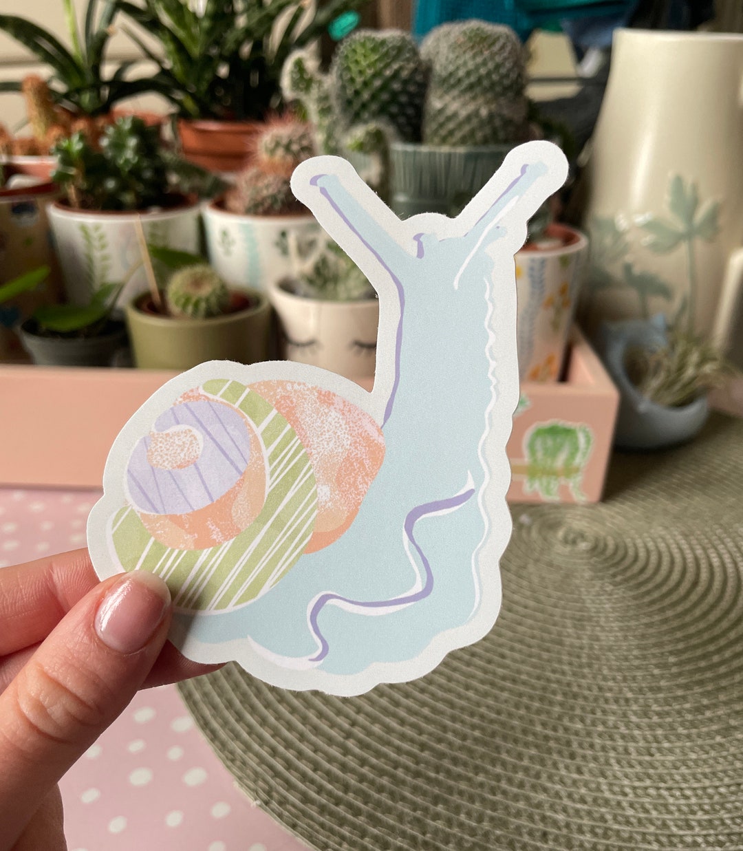 Funky Snail Vinyl Sticker - Etsy