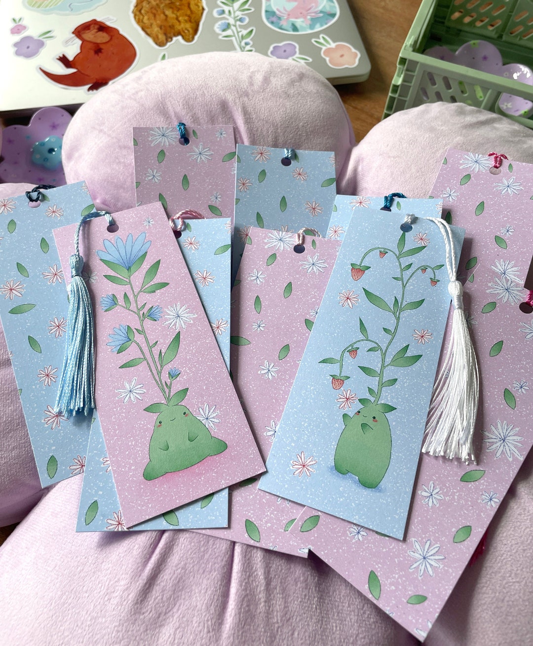 Plant Themed Bookmarks With Tassels - Etsy