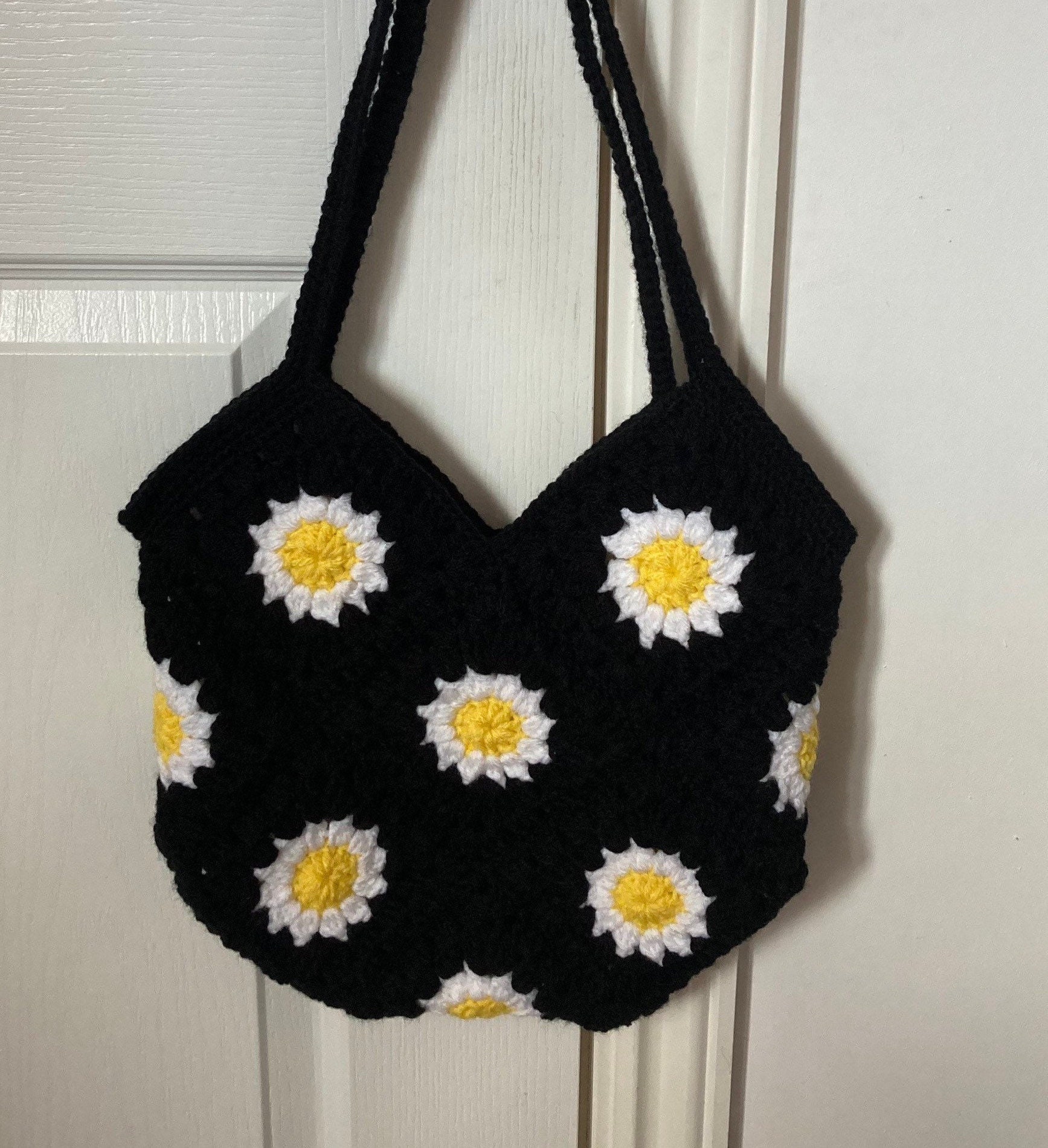 Daisy Granny Square Bag. Crocheted by Hand. Various Colours. Fab Gift ...
