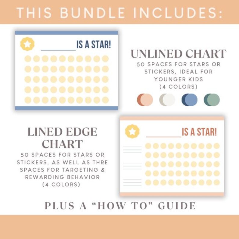 Star Reward Chart - Printable Kids & Toddler Behavior Reward ...