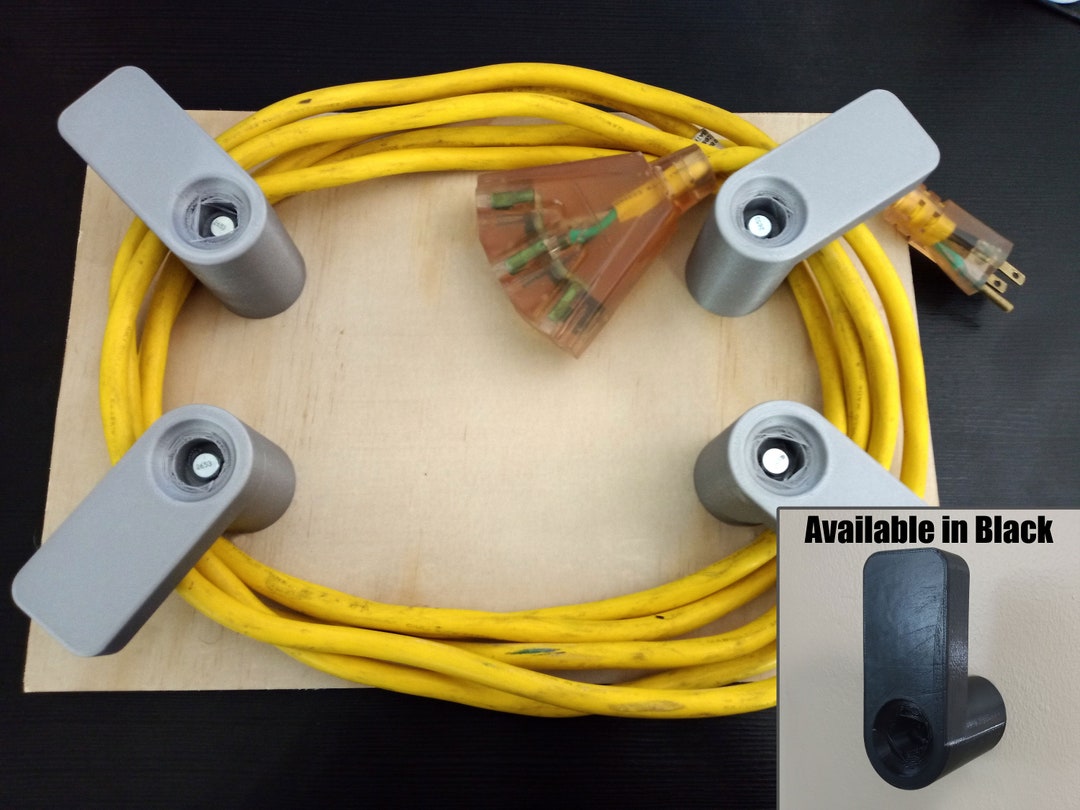 Extension Cord Holder Wall Brackets Declutter Tool Storage - Etsy
