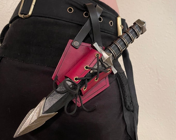 Leather Dagger Frog / Dagger Holder / LARP /medieval /pirate - Etsy