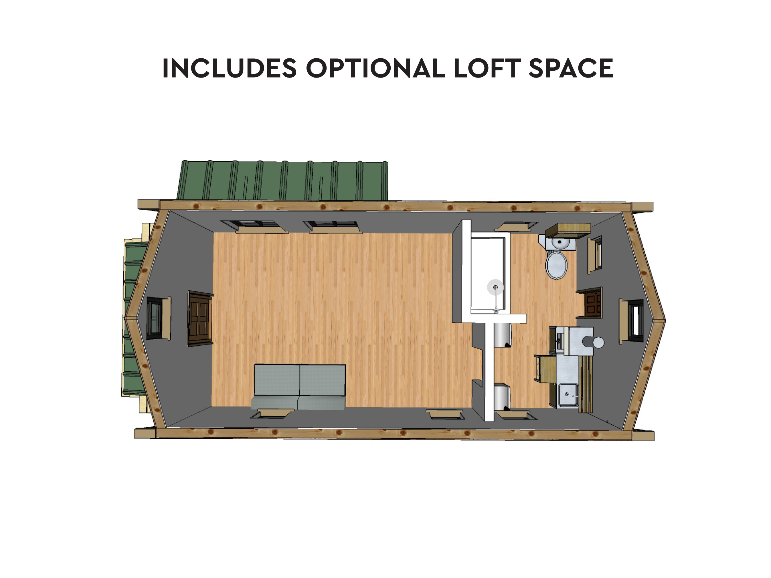 12'x24' Tiny Budget Cabin W/ Loft DIY Build Plans 288SF - Etsy Canada