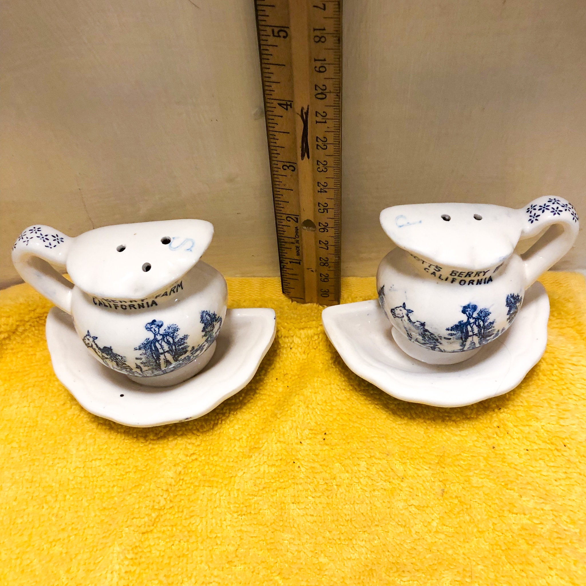 Knott's Berry Farm Souvenir With Blue on White - Miniature Pitcher ...