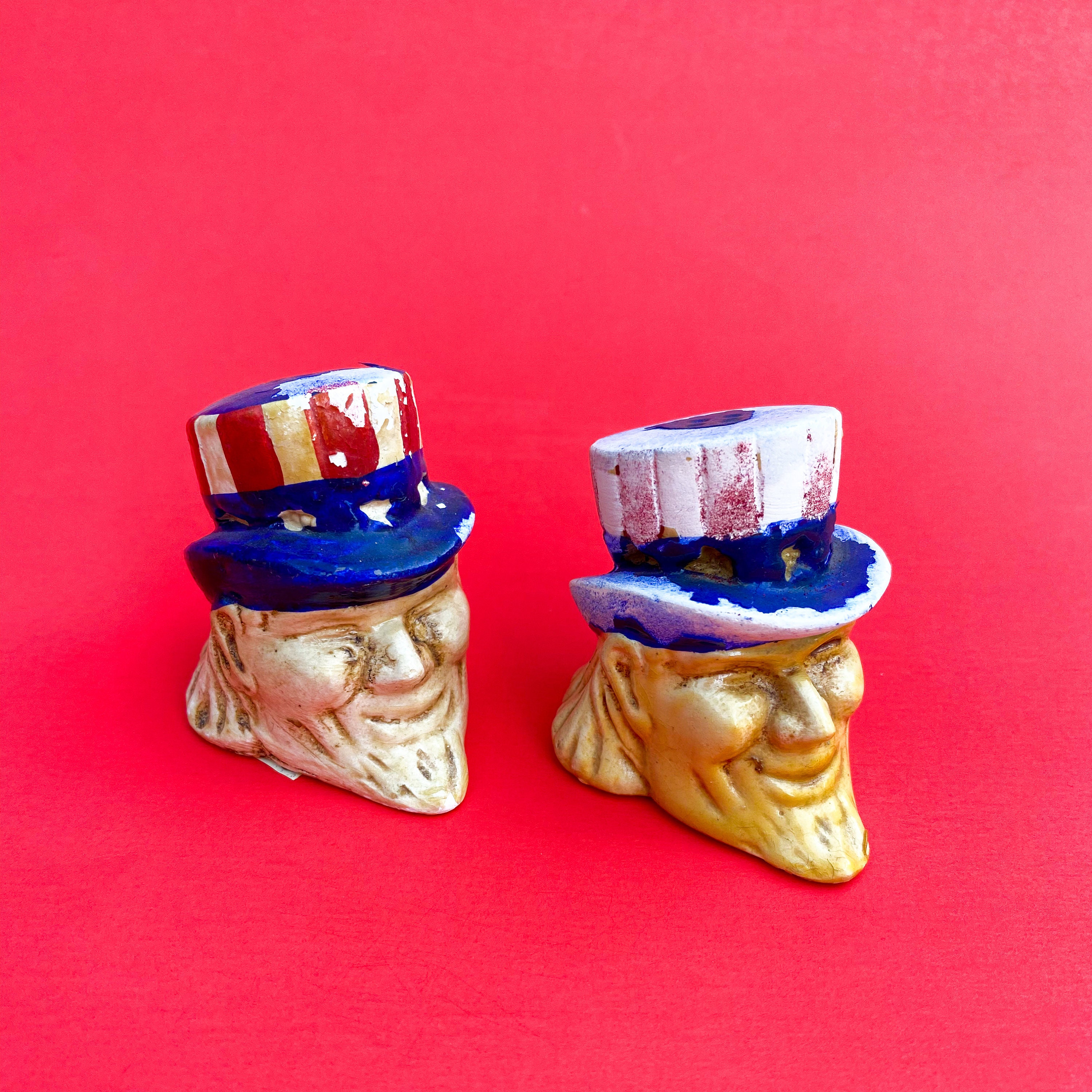 Uncle Sam Salt & Pepper Shakers - Vintage - 4th of July - Etsy