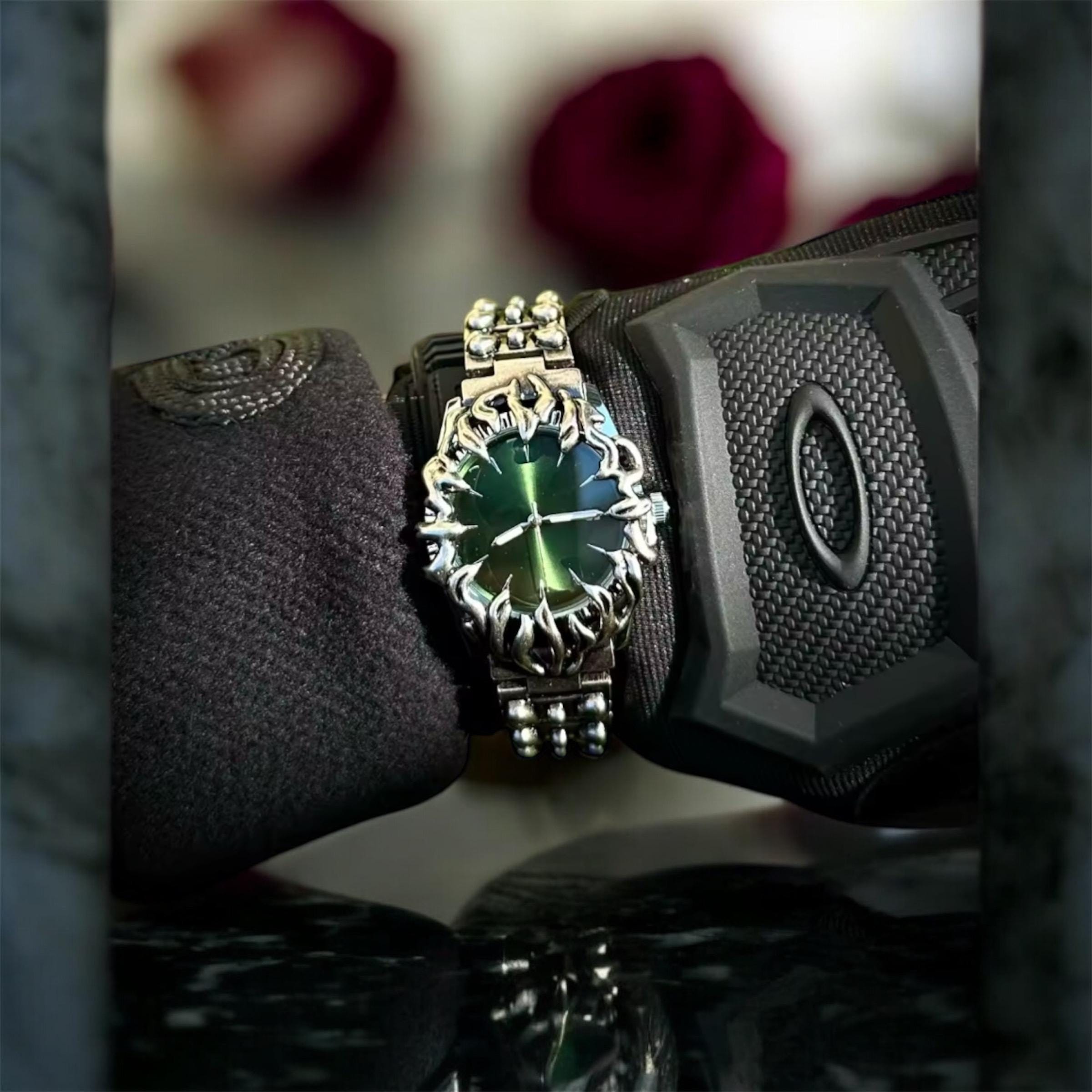 Original Claw Alabaster Style STAINLESS STEEL QUARTZ Retro Y2K European ...