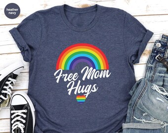 Free Mom Hugs Pride Shirt - Etsy