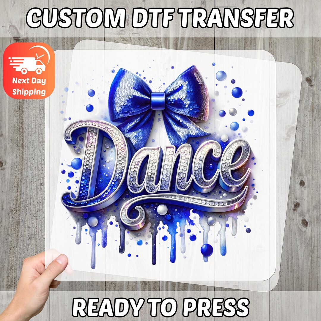 Glamorous Dance DTF Transfer for Cheerleader Iron-on Performance ...