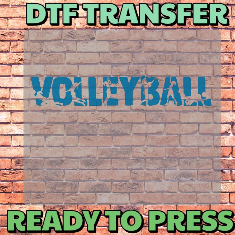 Vintage Volleyball DTF Transfer, Retro Team Spirit Sports Design, Ready ...