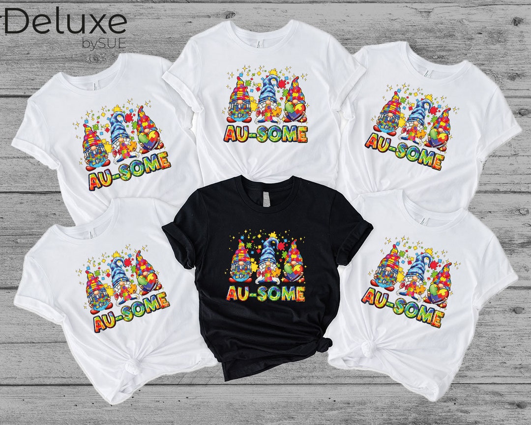 Autism Awareness Month Shirts, Gnome Shirts, Puzzle Pieces T-shirt ...