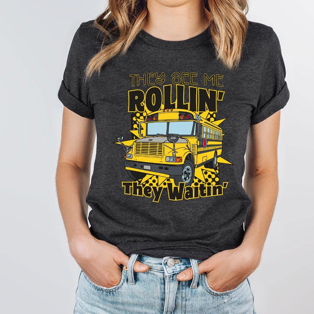 Bus Driver Graphic Tees, Funny School Bus Driver Gift, Back to School ...