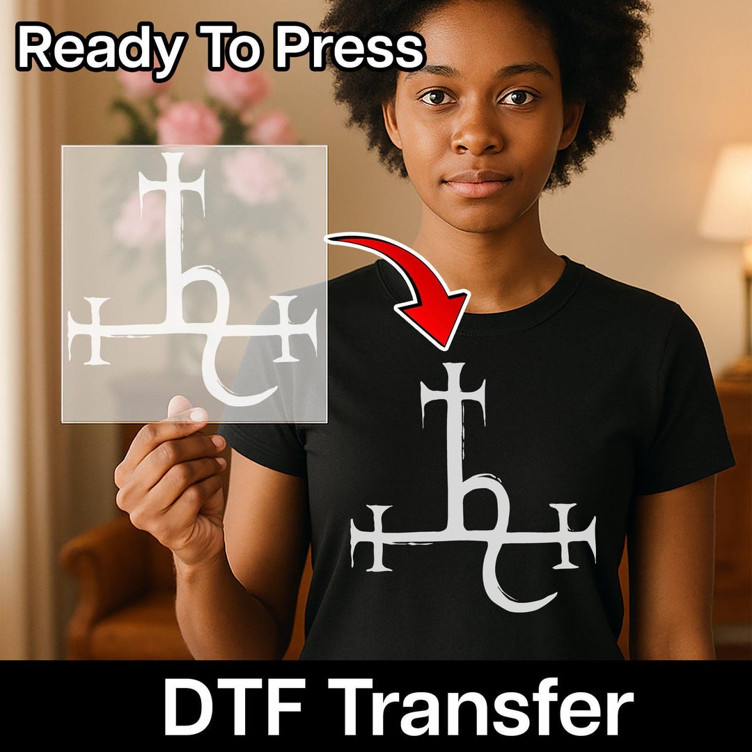 Blood Offering Lilith Sigil DTF Transfer, Occult Symbol Iron-on Decal ...