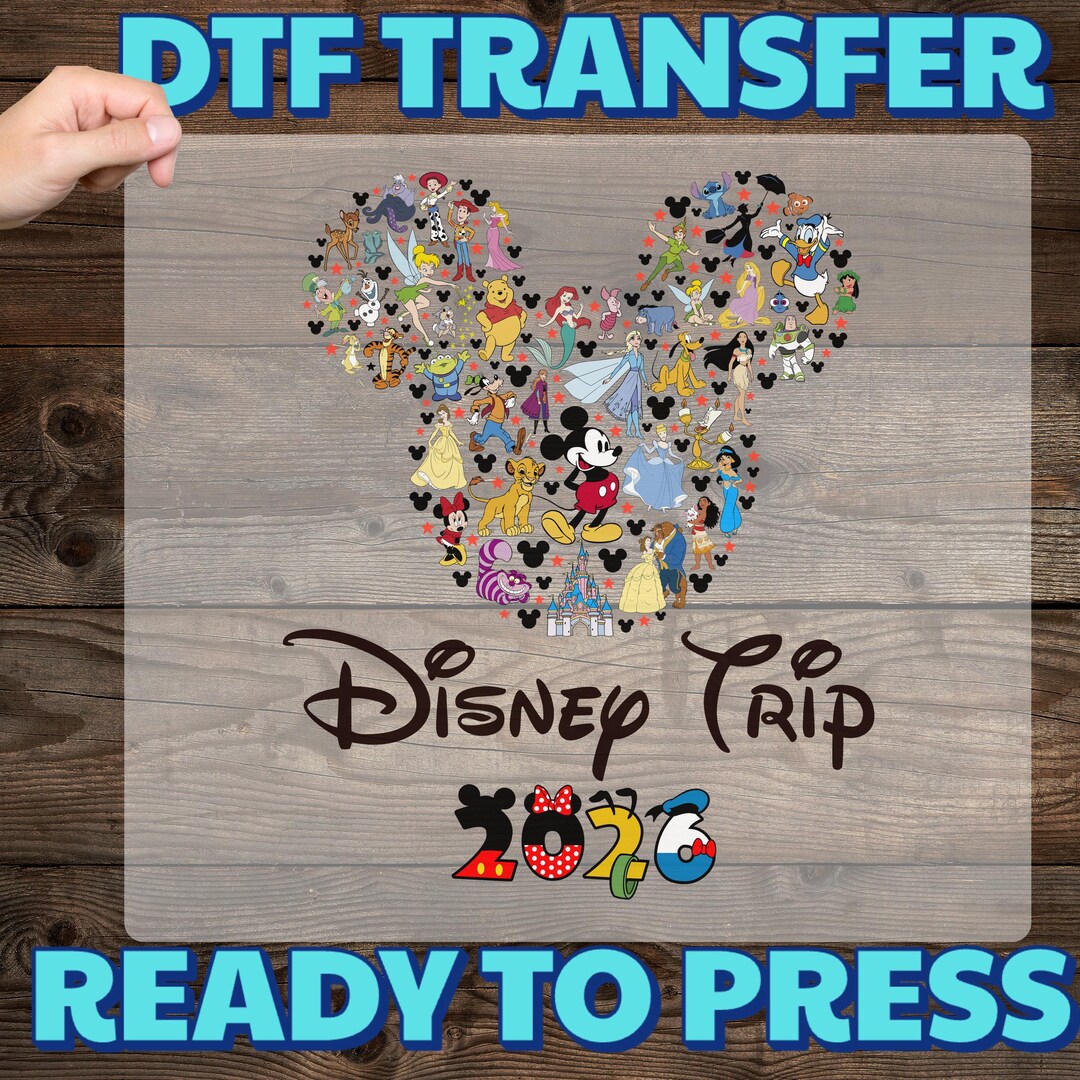 Disney Trip Heat Transfer, Family Vacation Iron-on Decal, Nostalgic ...