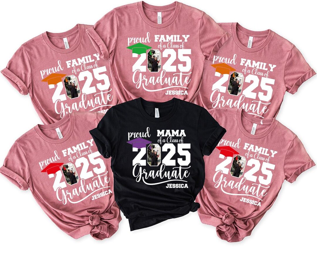 Custom Photo Graduation 2025 Shirt, Graduate Custom Name Shirt ...