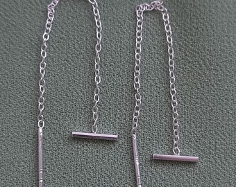 Threader Earrings - Etsy UK