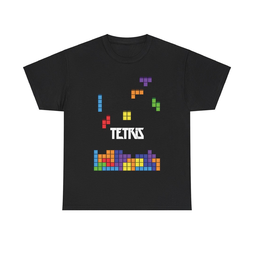 Tetris Shirt - Retro Arcade 8 Bit Classic Gaming Tee Gift for Her Gift ...