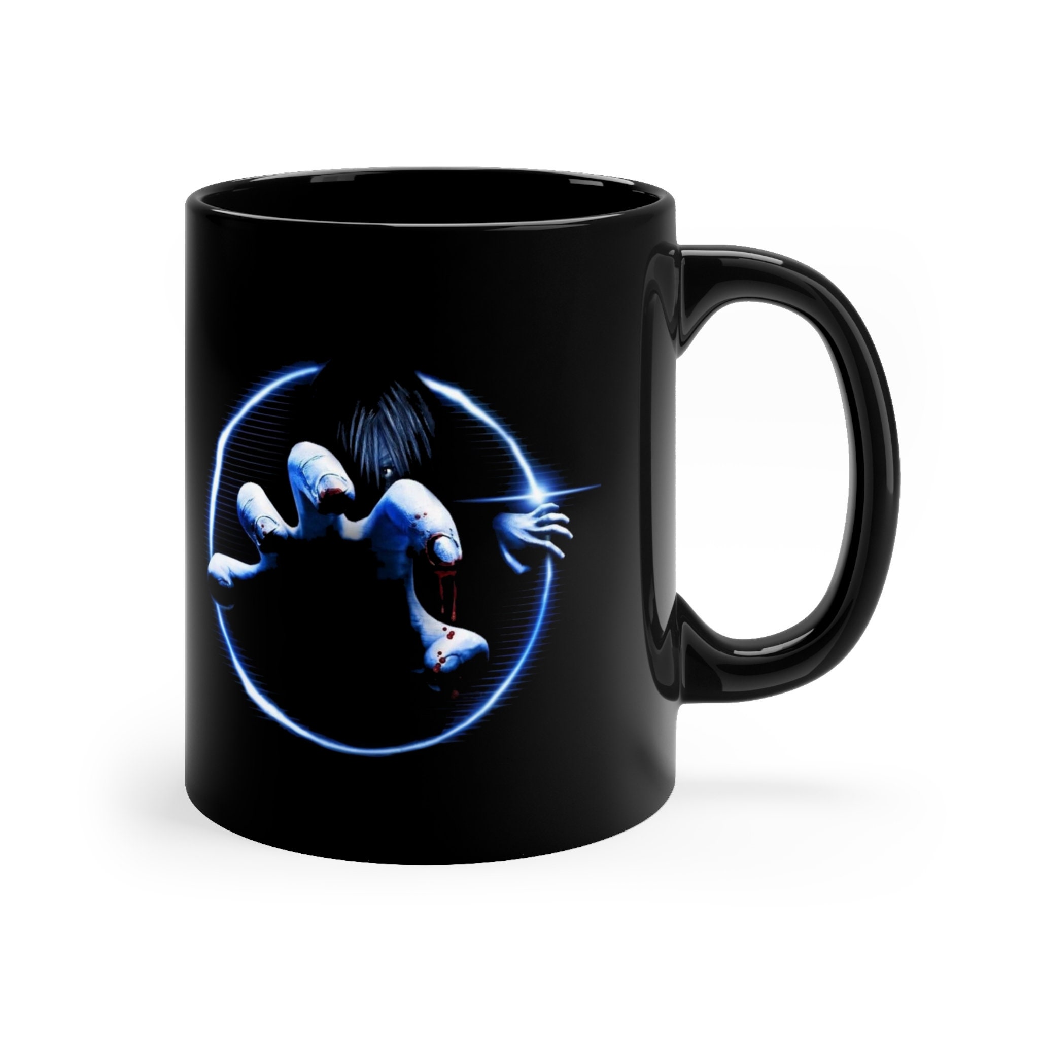 The Ring horror Horror Mug Scary Mug Paranormal Black Mug 11oz Coffee ...