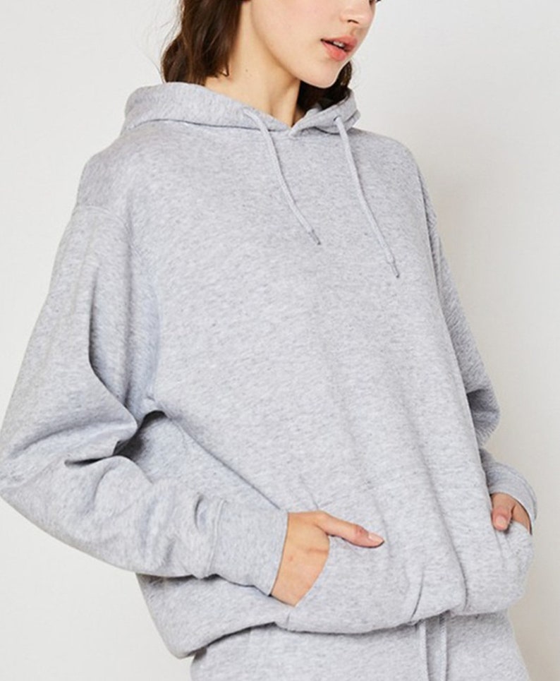 Oversized Matching Jogging Set for Women, French Terry Pullover Hoodie ...