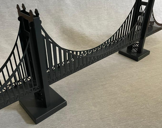 Golden Gate Bridge Replica Décor, Metal Bridge Sculpture, Unique Gift ...