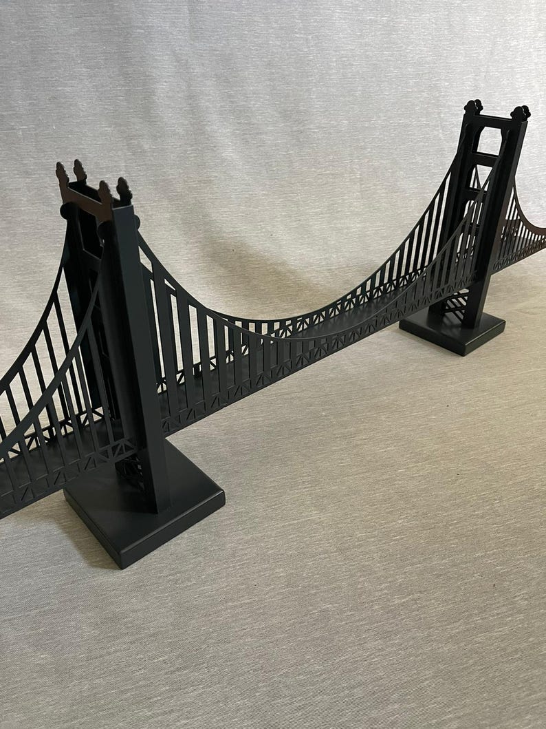 Golden Gate Bridge Replica Décor, Metal Bridge Sculpture, Unique Gift ...