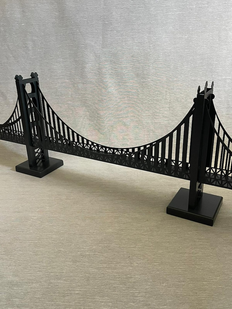 Golden Gate Bridge Replica Décor, Metal Bridge Sculpture, Unique Gift ...