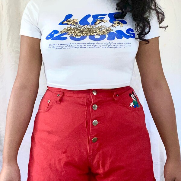 Mickey Mouse Red Shorts - Etsy Ireland