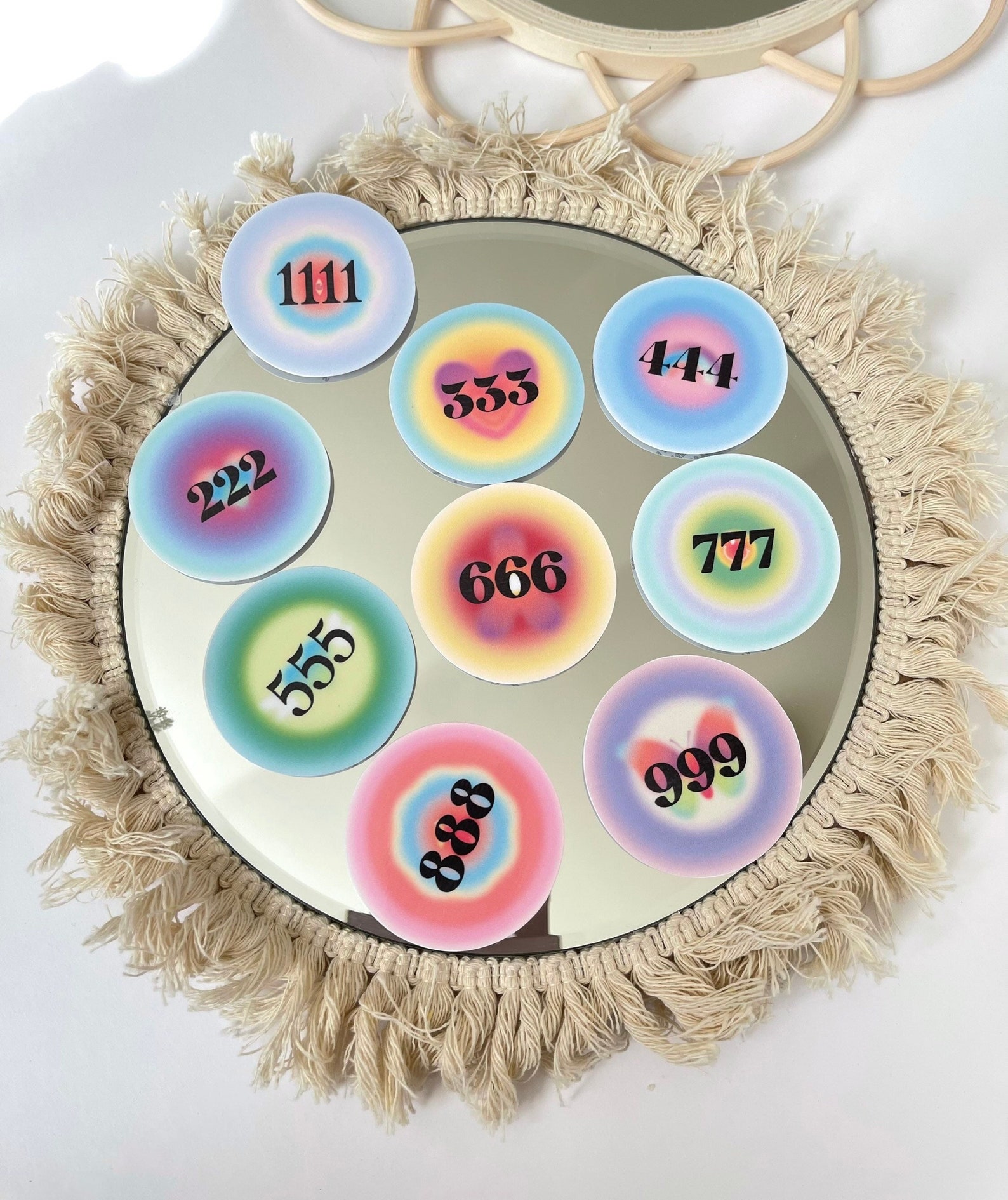 Angel Number Stickers Aura Numerology Stickers Synchronicity - Etsy