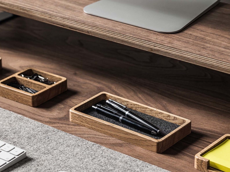 Catch All Tray Wooden Desk Tray for Jewelry Keys Watch - Etsy