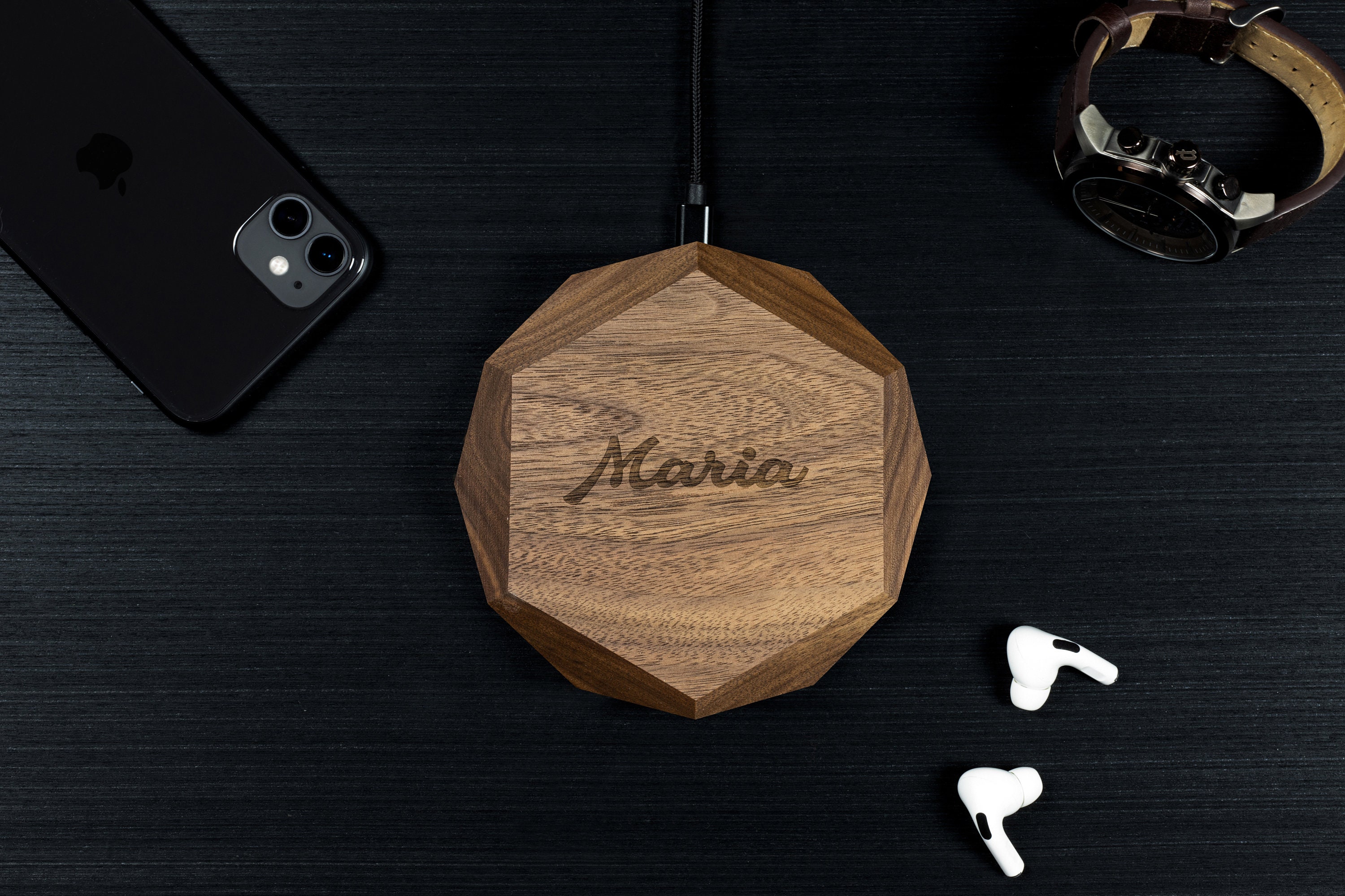 Your Custom Design on 15W Wireless Phone Charger Personalized | Etsy