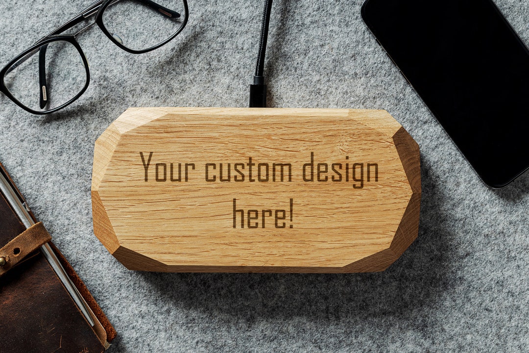 Personalized Double Wireless Phone Charger / Your Custom Design on 15W ...