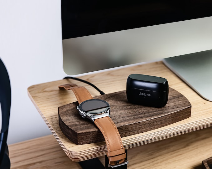 Catch All Tray Wooden Desk Tray for Jewelry, Keys, Watch, Glasses, Pens ...