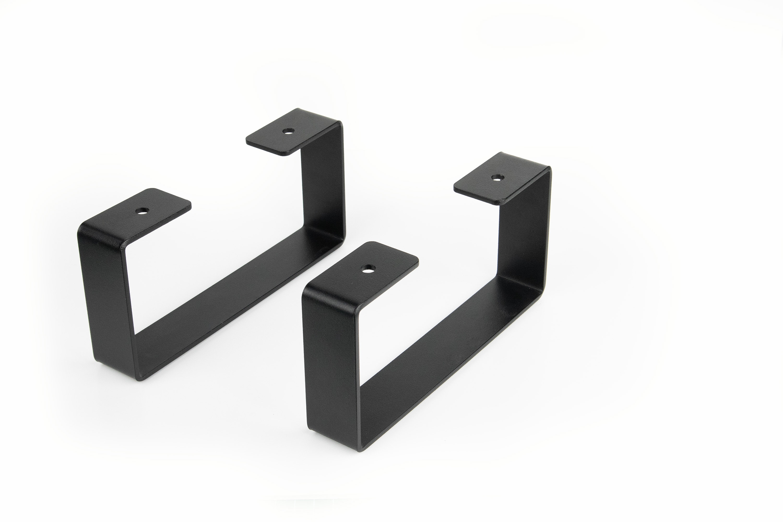 Metal Legs for Monitor Stand DIY 20x9.5cm Black or White Powder Coated ...