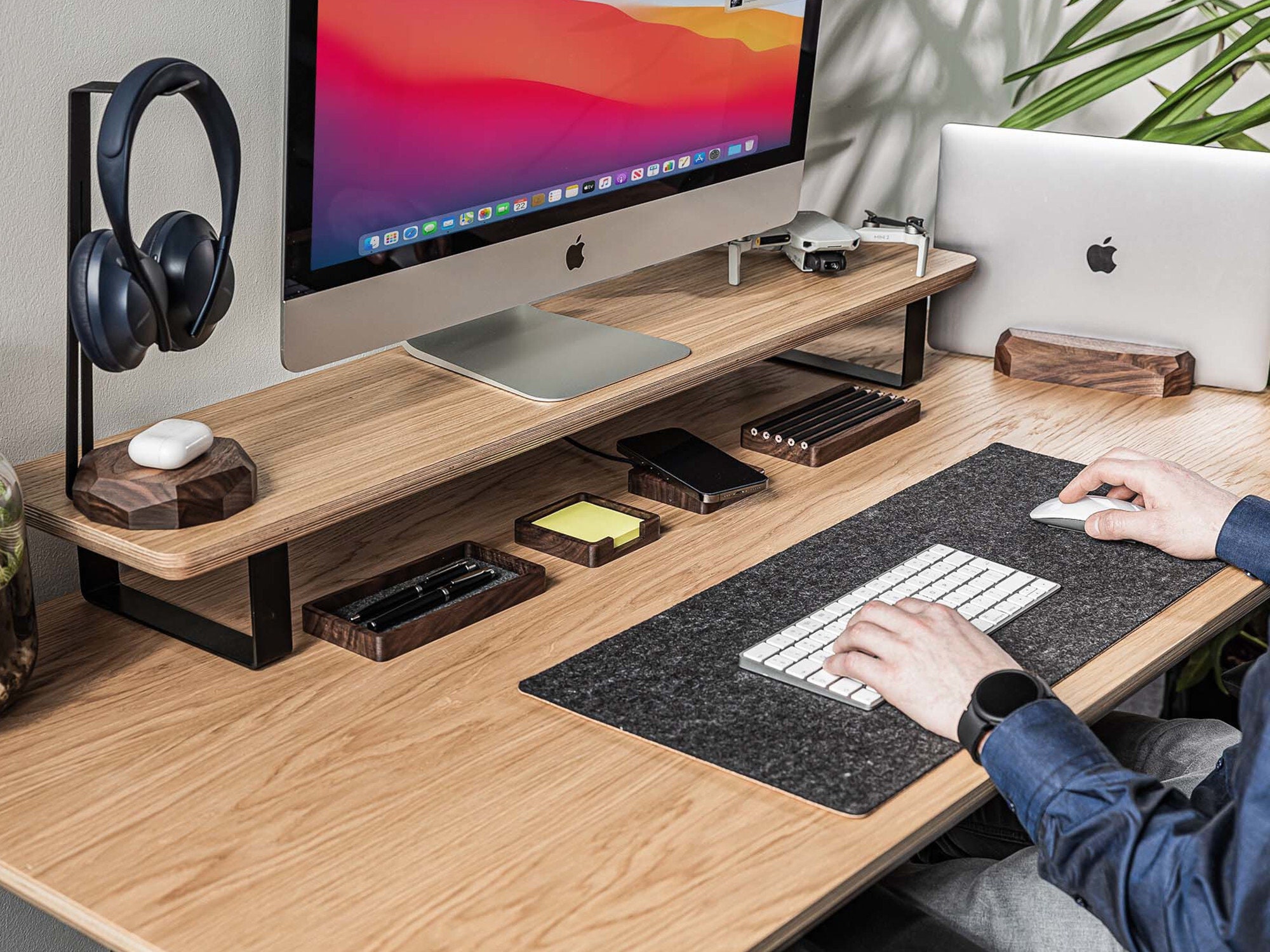 Catch All Tray Wooden Desk Tray for Jewelry Keys Watch - Etsy