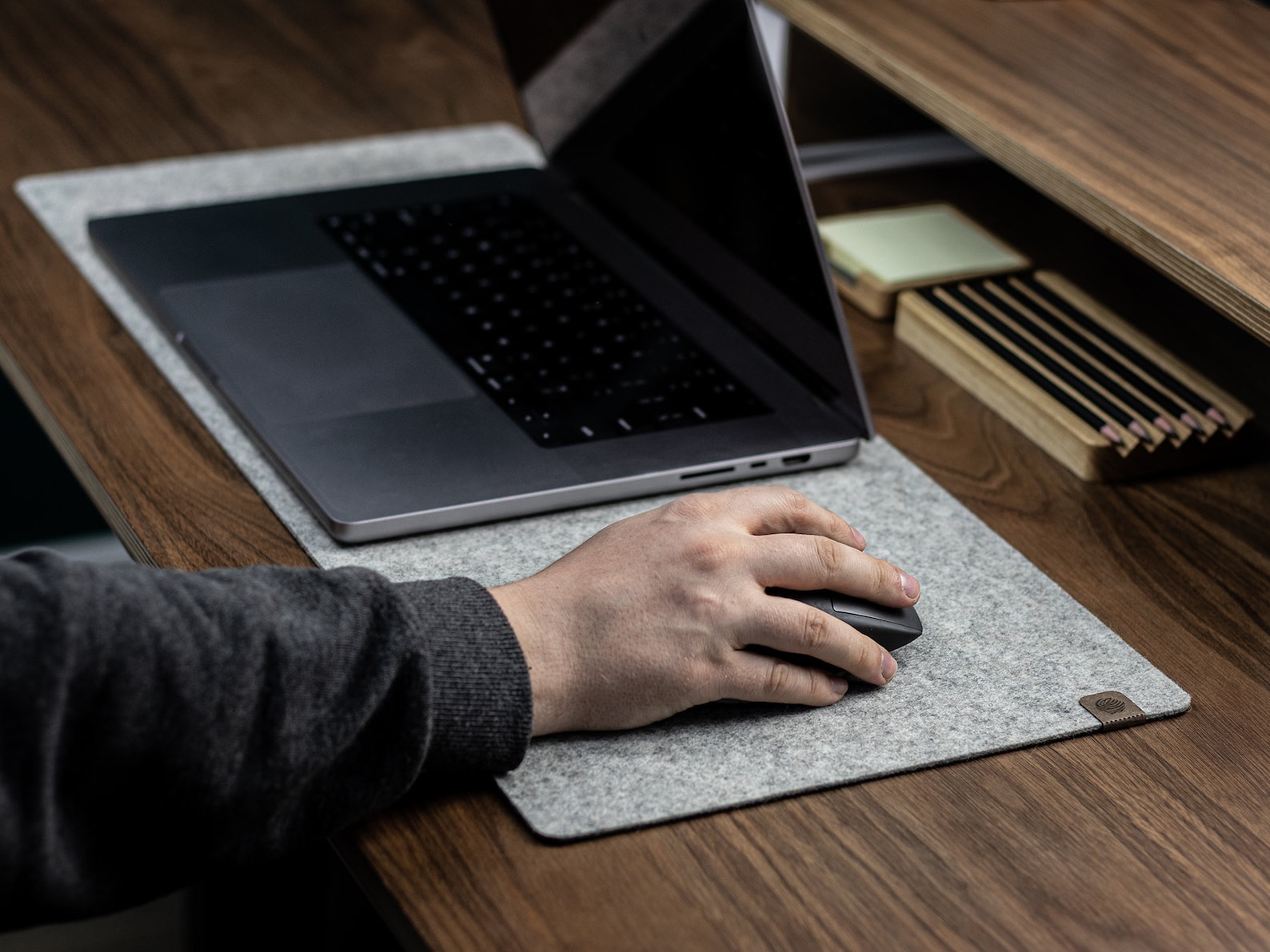 DESK MAT Large Premium Wool Merino Desk Pad Keyboard Mat Large Mouse ...