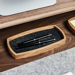 Catch All Tray Wooden Desk Tray for Jewelry Keys Watch - Etsy