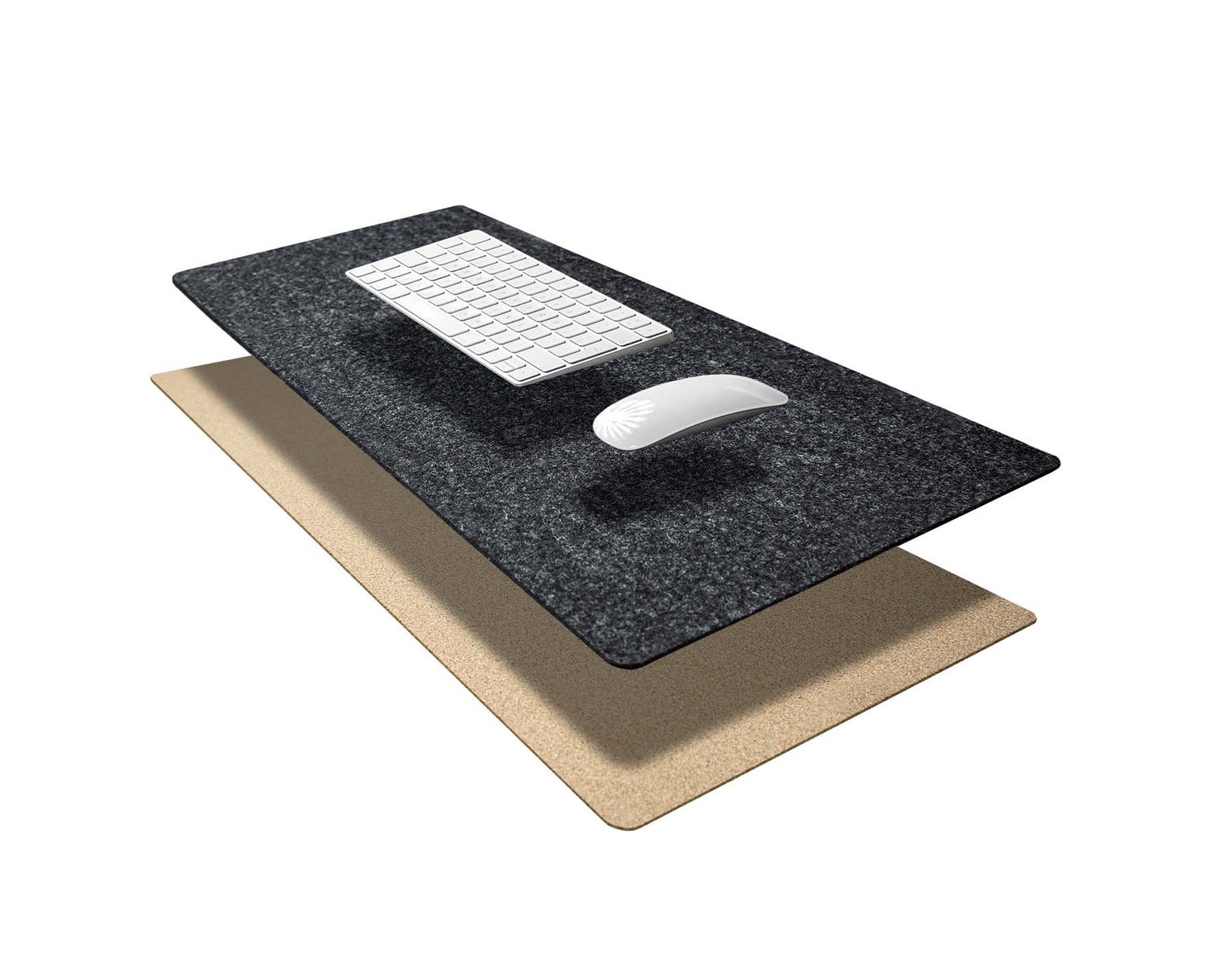 DESK MAT Large Premium Wool Merino Desk Pad Keyboard Mat Large Mouse ...