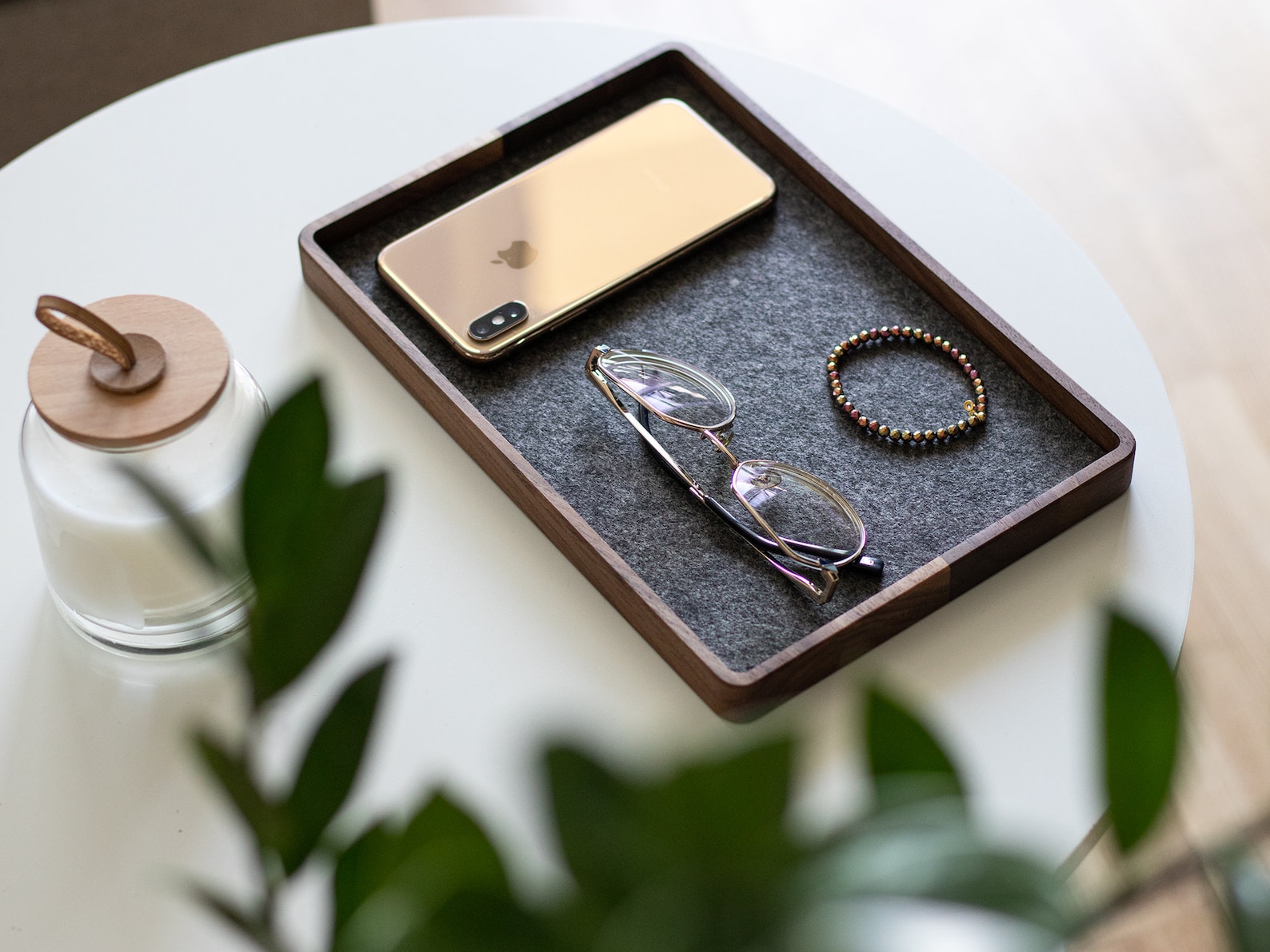 Wooden Catch All Tray for Jewelry Earings Watch Glasses Wallet Keys ...