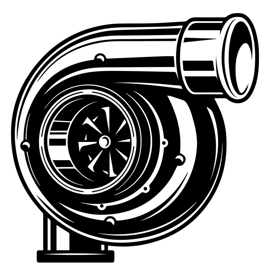 Turbo Icon Vinyl Decal Sticker for Use on Car or Any Flat - Etsy