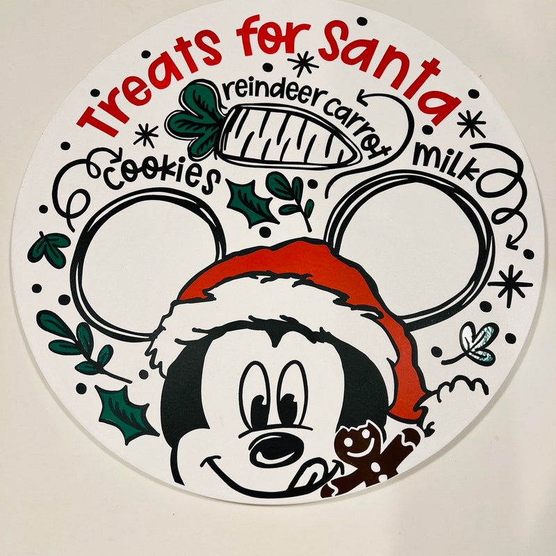 Mickey Santa - Etsy