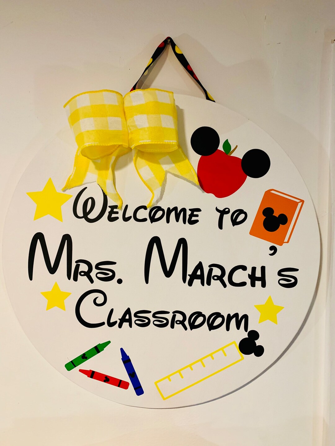 Classroom Door Hanger, Personalized Teacher, Gift for Teacher ...