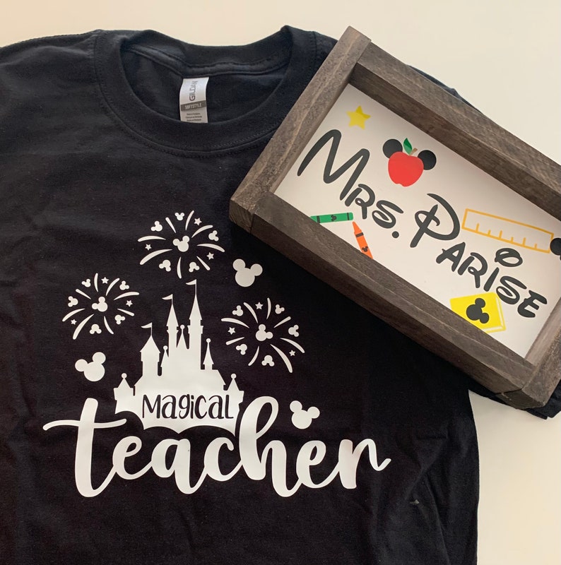 Teacher Appreciation Sign Disney Teacher Personalized - Etsy