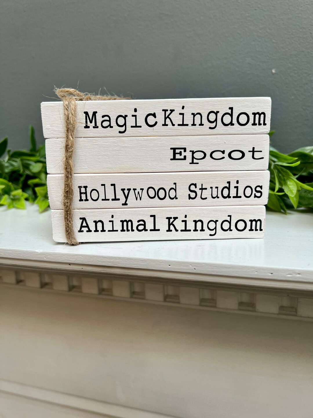 Book Stack, Disney Imspired Book Stack, Farmhouse Book Stack, Farmhouse ...