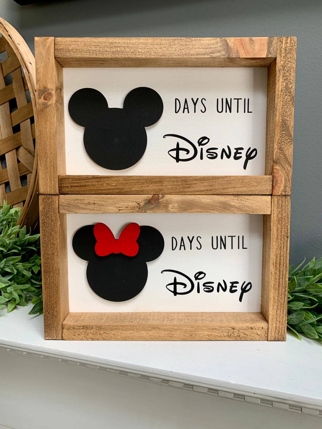 Countdown to Disney Sign, Days Til Vacation Sign, Vacation Countdown ...