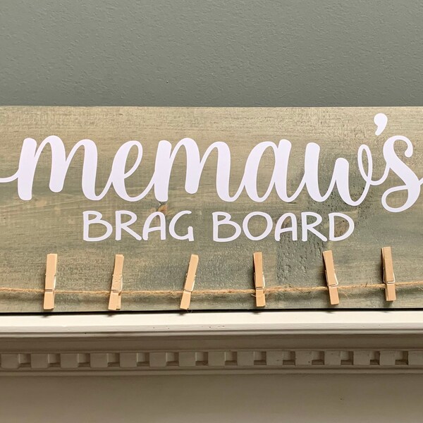 Nanas Brag Board - Etsy