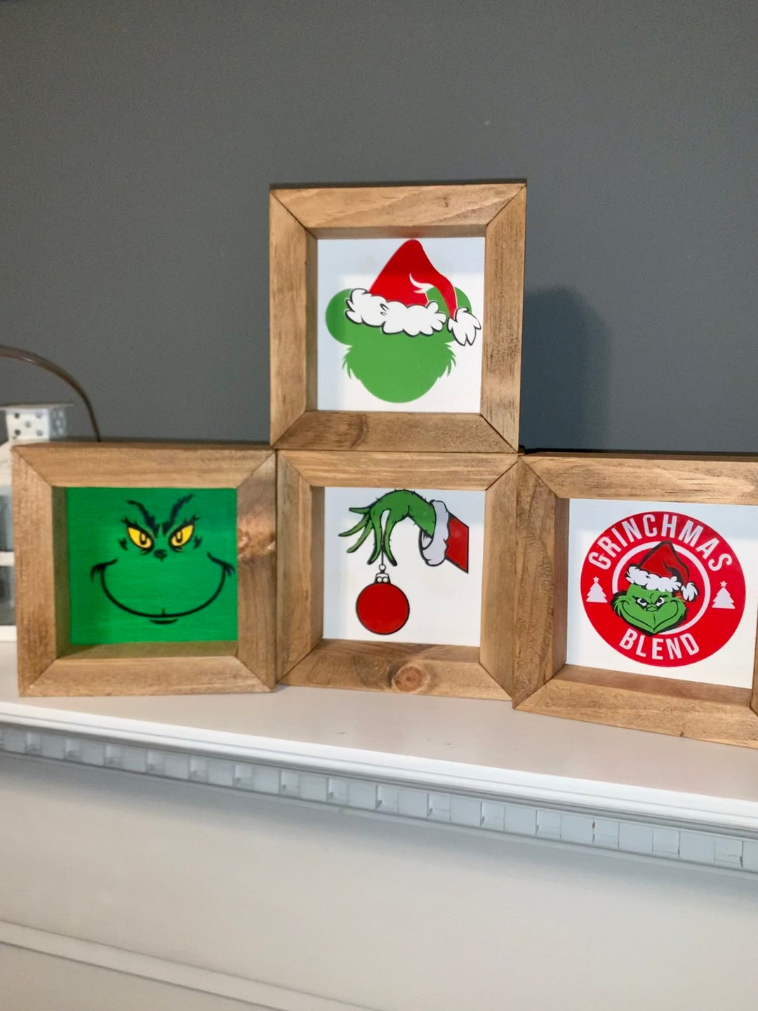 Grinch Mini Signs, Grinch Tier Tray Signs, Grinch Christmas Signs ...