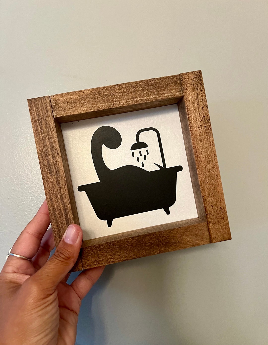 Bathroom Sign, Dinosaur Bathroom, Dinosaur Tub, Dinosaur Decor ...