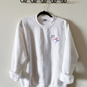 Go Cubs Go Embroidered Sweatshirt | Chicago Cubs Crewneck - Etsy