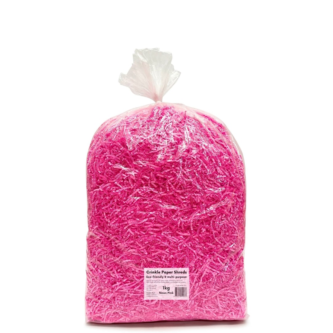 Neon Pink - 1kg - Crinkle Paper Shreds - Etsy