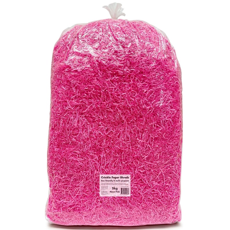 Neon Pink 5kg Crinkle Paper Shreds - Etsy