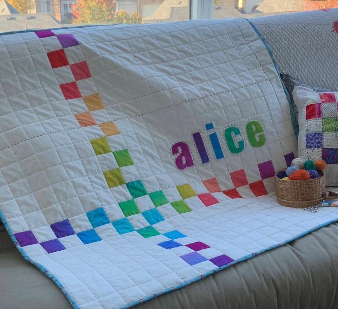 Nome / Personalized Baby Quilt Kit & Pattern - Etsy